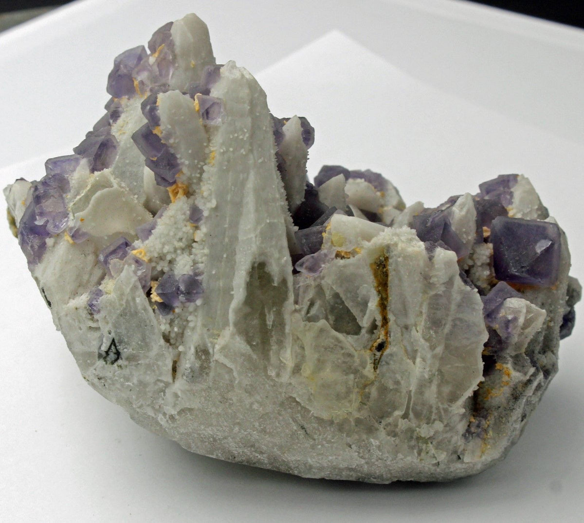 Fluorite on Quartz, China, Large Cabinet-Sized Specimen - Classic Mineral